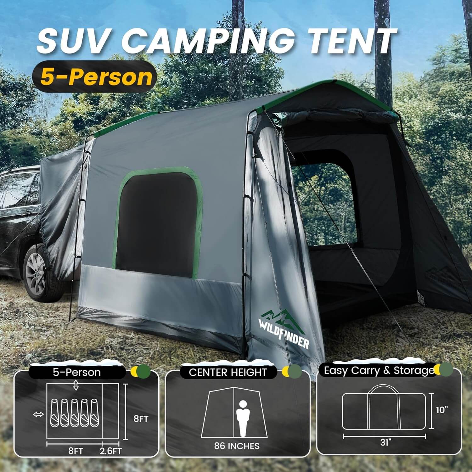 Wildfinder Rooftop Tent & SUV Tent | Official Website